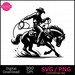 Calf Roping SVG PNG: Rodeo Horse Riding Vector (digital Files) - Etsy