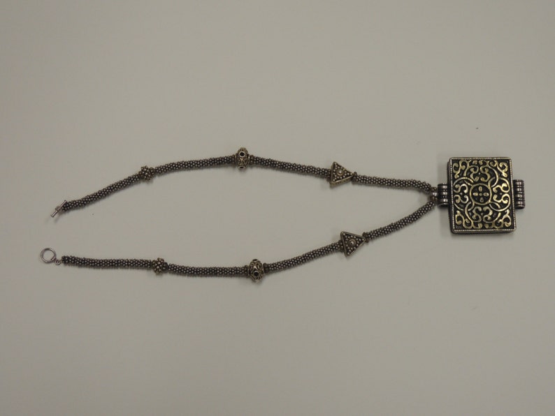 Indian Prayer Box With Brass Filigree Design With Indian Vermiel and ...