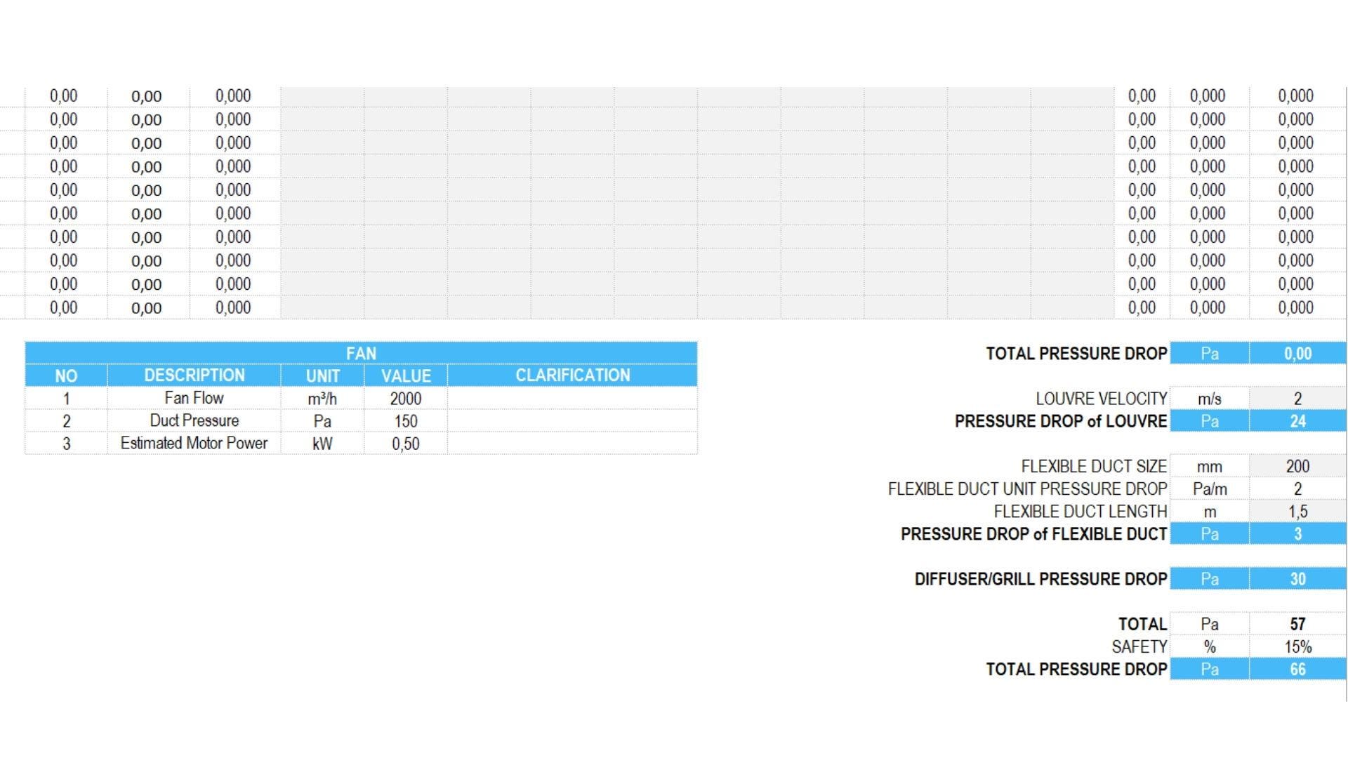 Excel Duct Pressure Drop Calculator – HVAC Tool - Etsy