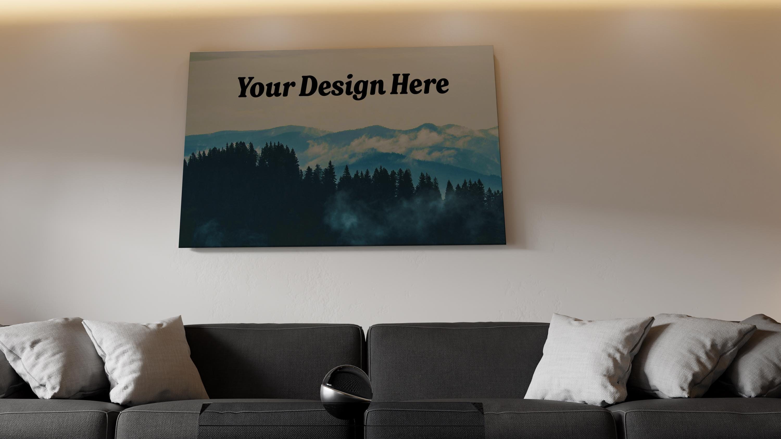 Video Canvas Mockup - 4k | 3x2 Horizontal Mockup | Animated Canvas ...