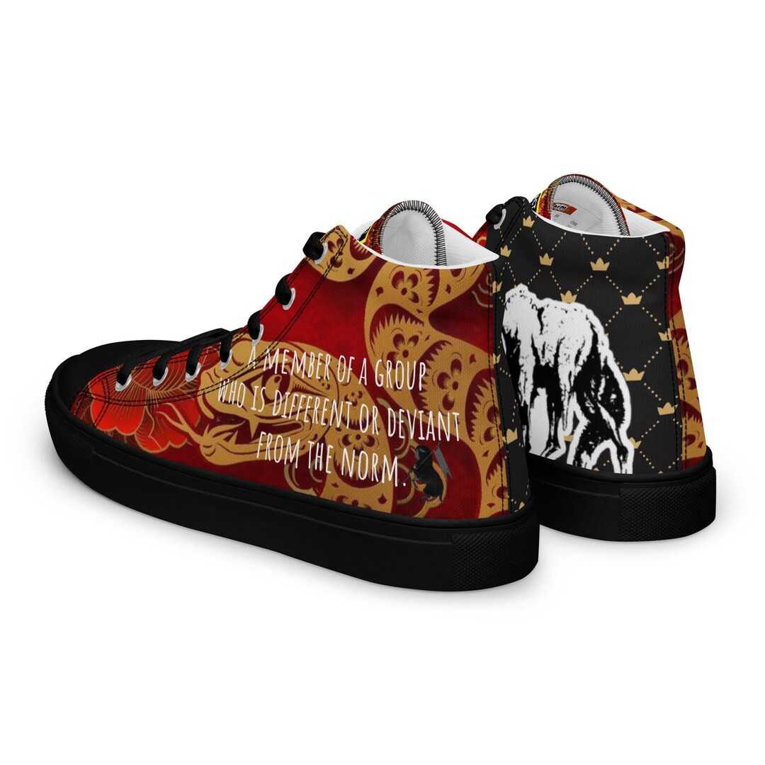Year of the Snake Bs/mens High-top Canvas Shoes/red/zodiac Canvas Shoes - Etsy