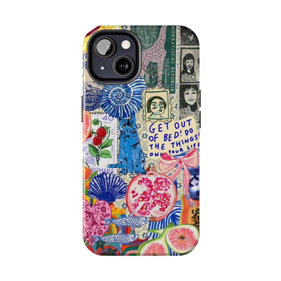Vintage Aesthetic Collage Scrapbook Phone Case iPhone 15 14 13 12 11 ...