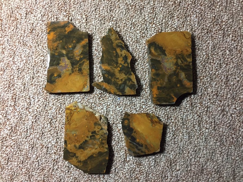 Rough Mexican Moss Agate Slices You Choose Piece Cabachon - Etsy