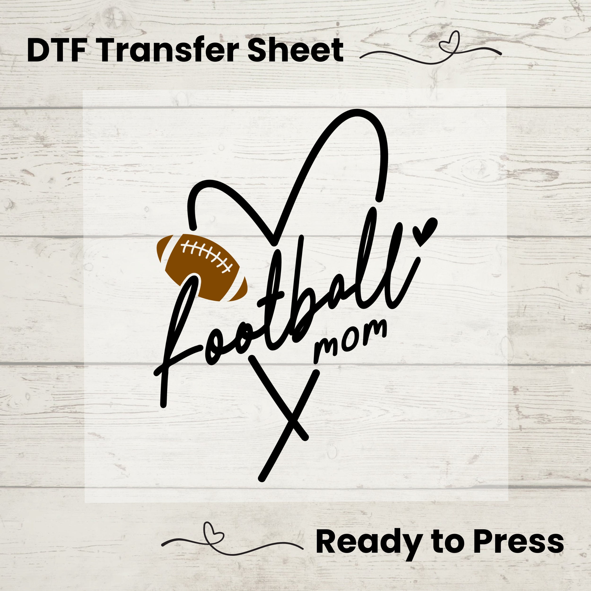 Football Mom DTF, Dtf Transfer Sheet, Ready to Press, Custom Dtf, Diy ...