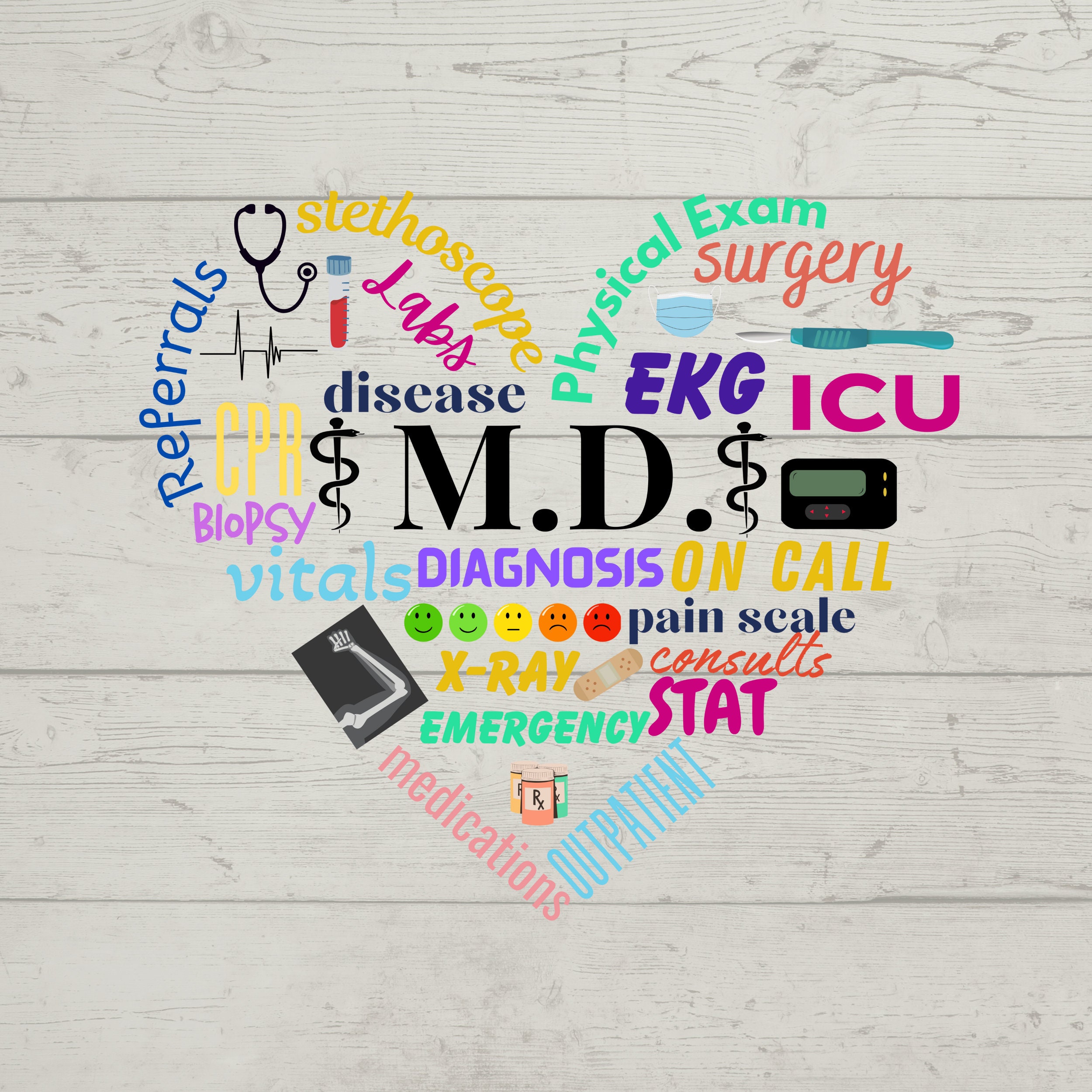 Medical Doctor Sticker, UV DTF Sticker, Laptop Stickers, Cellphone ...