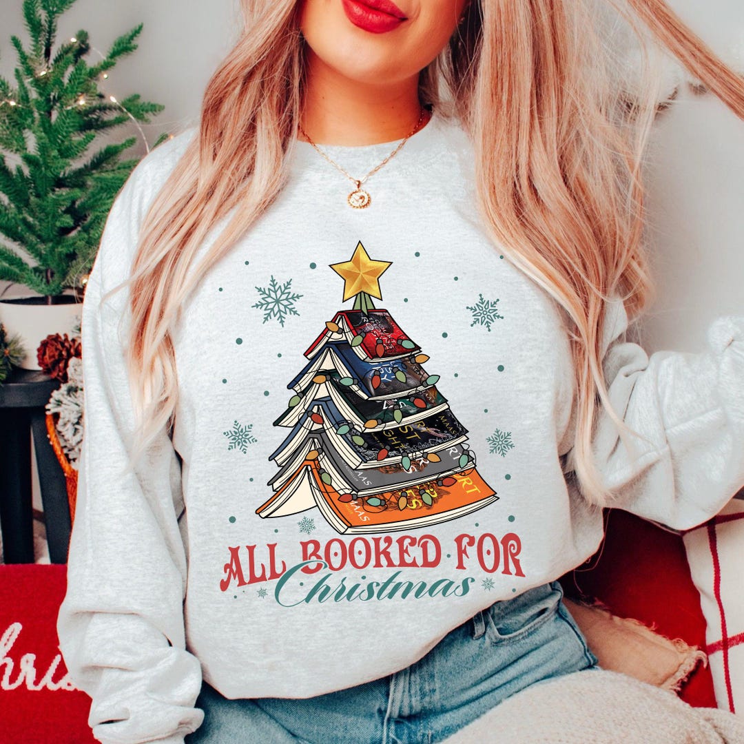 Acotar All Booked for Christmas Sweatshirt, Acotar Hoodie, Dark Romance ...