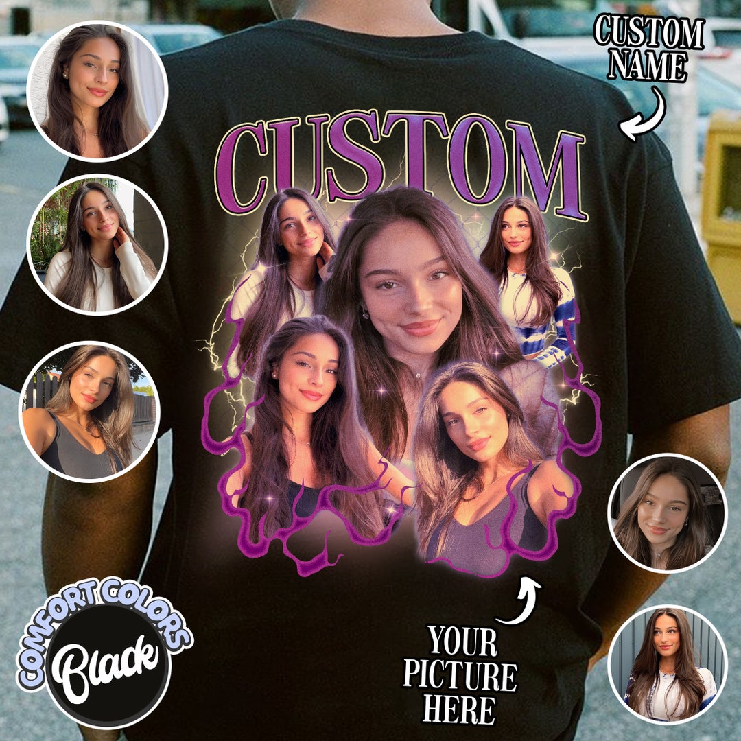 Custom Bootleg Comfort Colors Shirt,girlfriend Collage Shirt ...