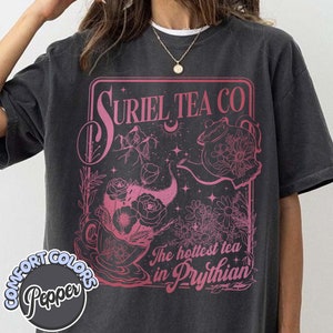 Suriel Tea Co Comfort Colors Shirt, Acotar Tea Sweater, Book Lover ...