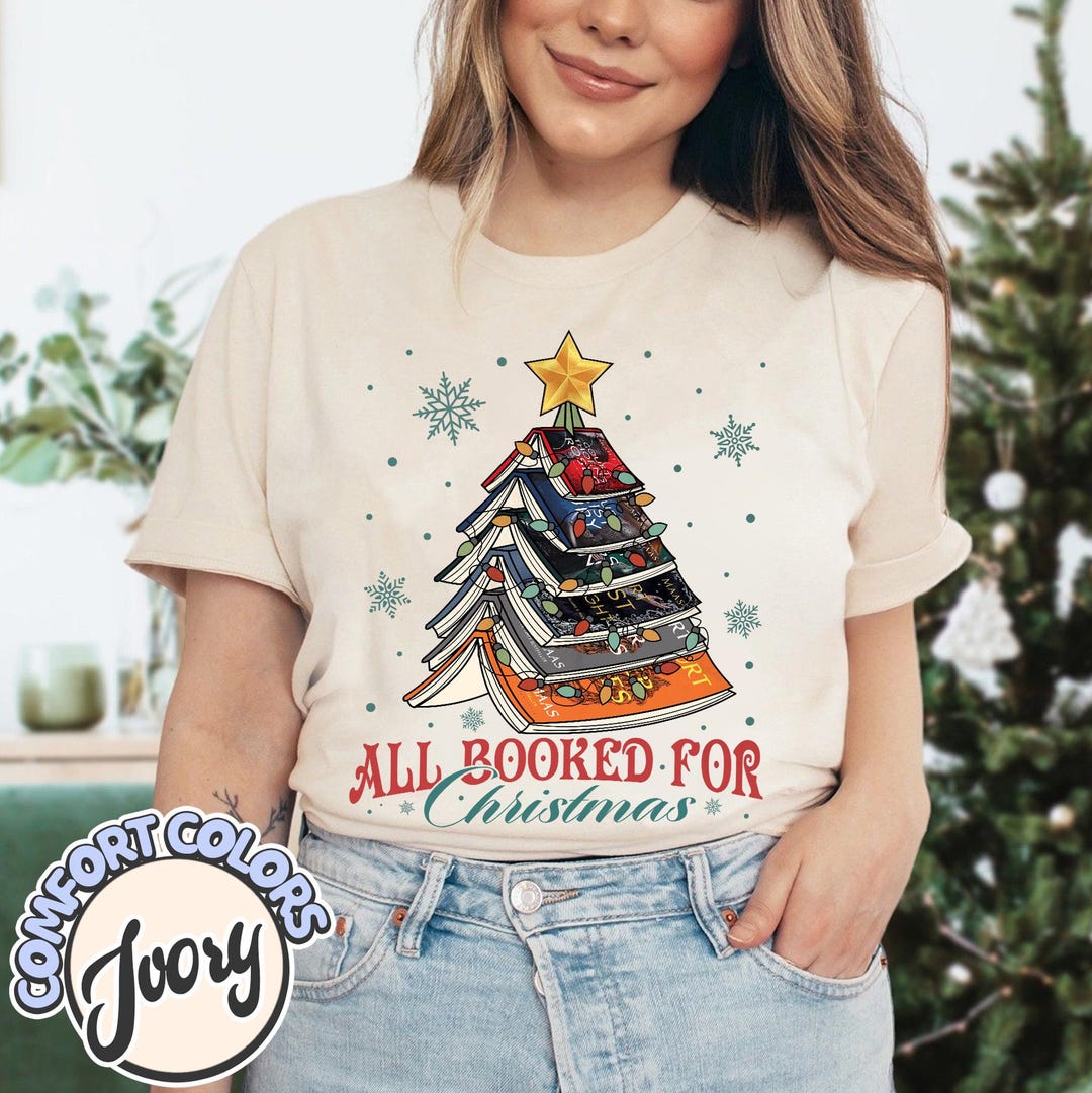 Acotar All Booked for Christmas Comfort Colors Shirt, Acotar Shirt ...