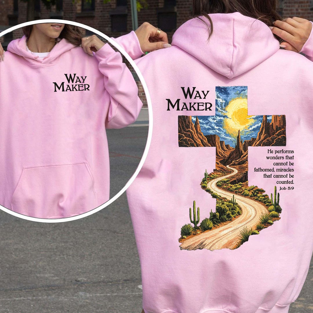 Way Maker Christian Faith Design Scripture Inspired God Makes a Way Job ...