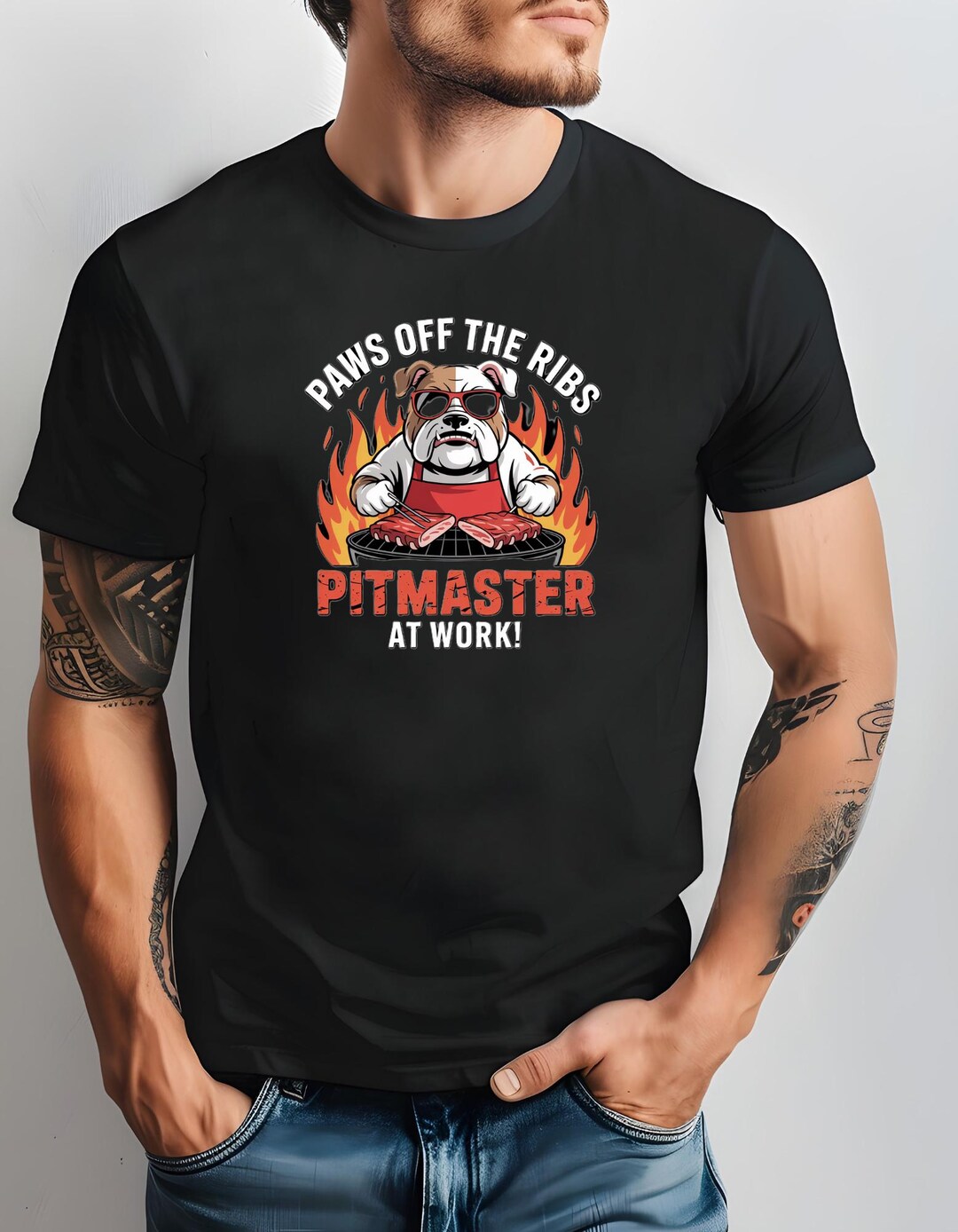 Paws off the Ribs Pitmaster Shirt – Funny Dog Lover BBQ Tee for Grill ...