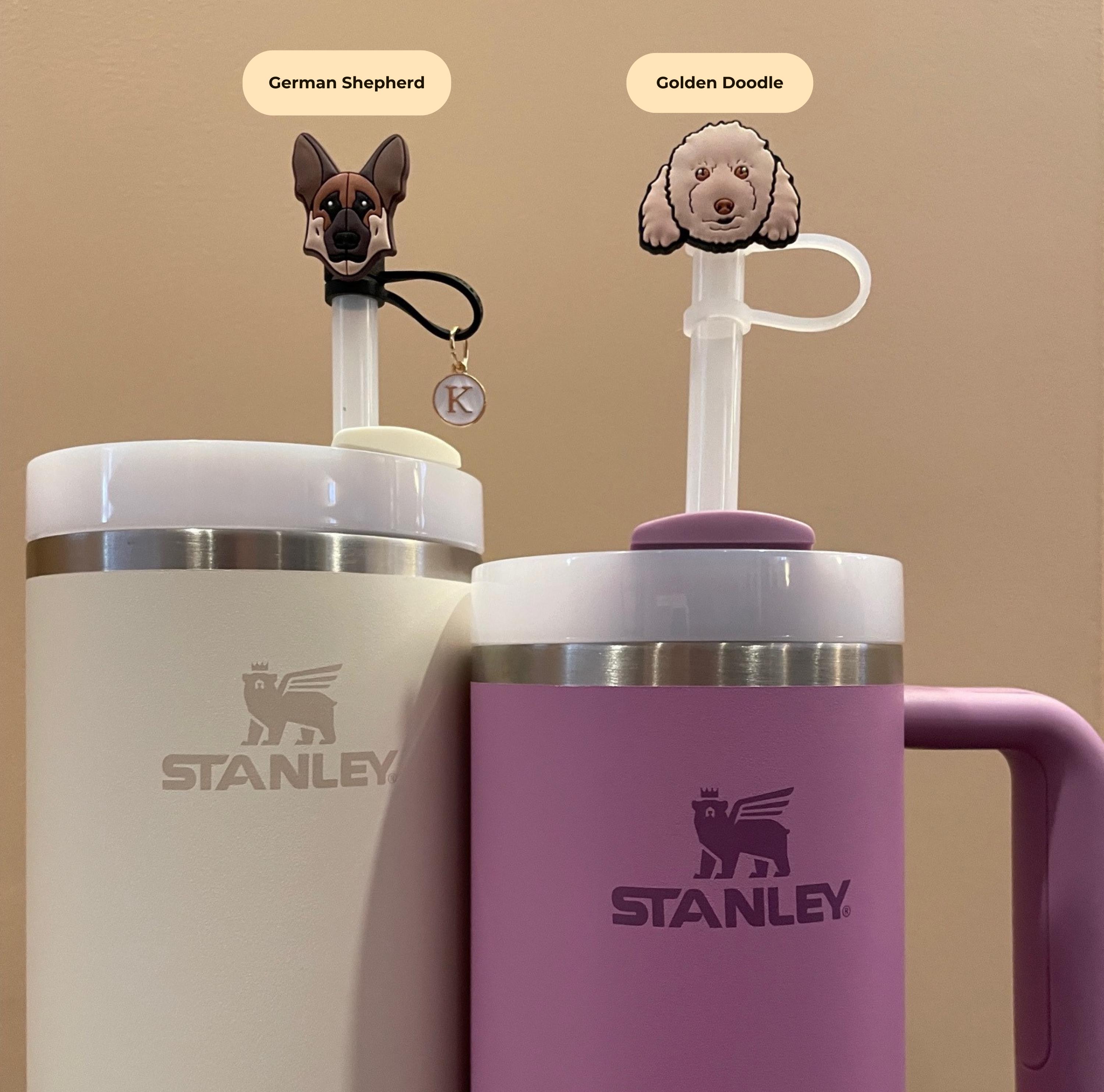 Large Dog Breed Straw Toppers – 10 Mm Silicone Stanley Tumblers Covers ...