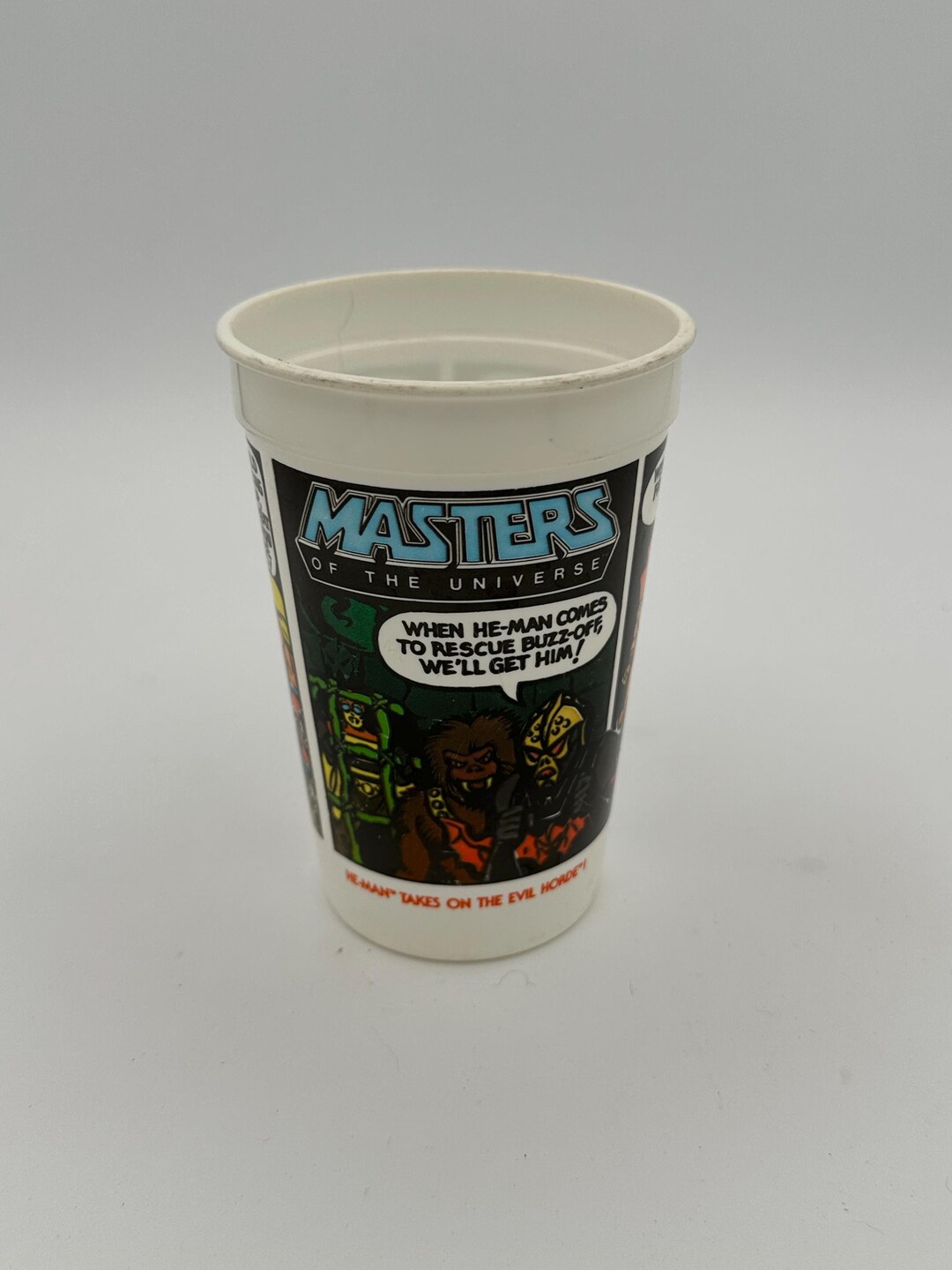 Masters of the Universe Burger King Pepsi CUP 1985 Vintage He-man Takes ...