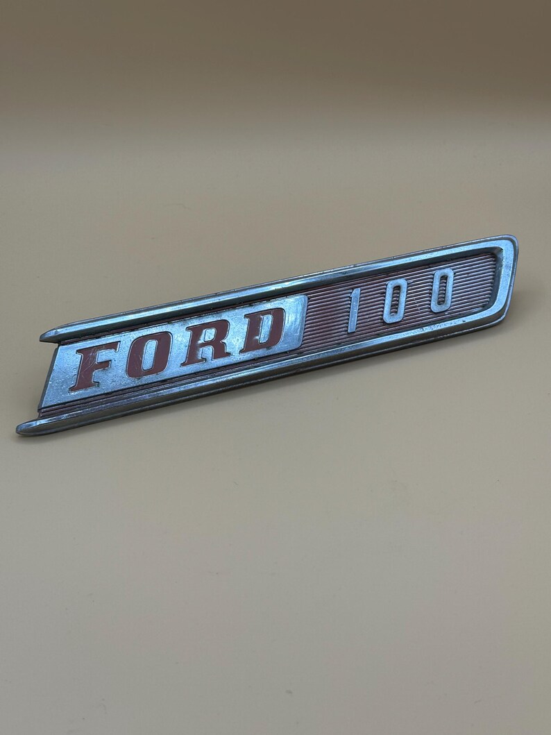 1967 Ford F100 Truck Side Hood Emblem OEM Fomoco Original Vintage Part ...