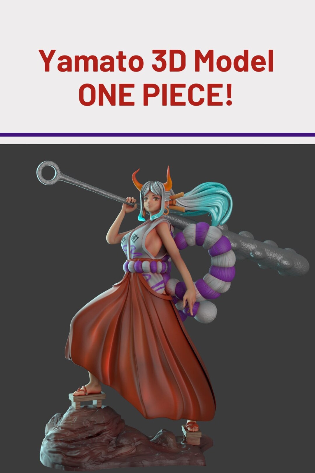 Yamato 3D Model STL File With Included Bust Model ONE PIECE - Etsy
