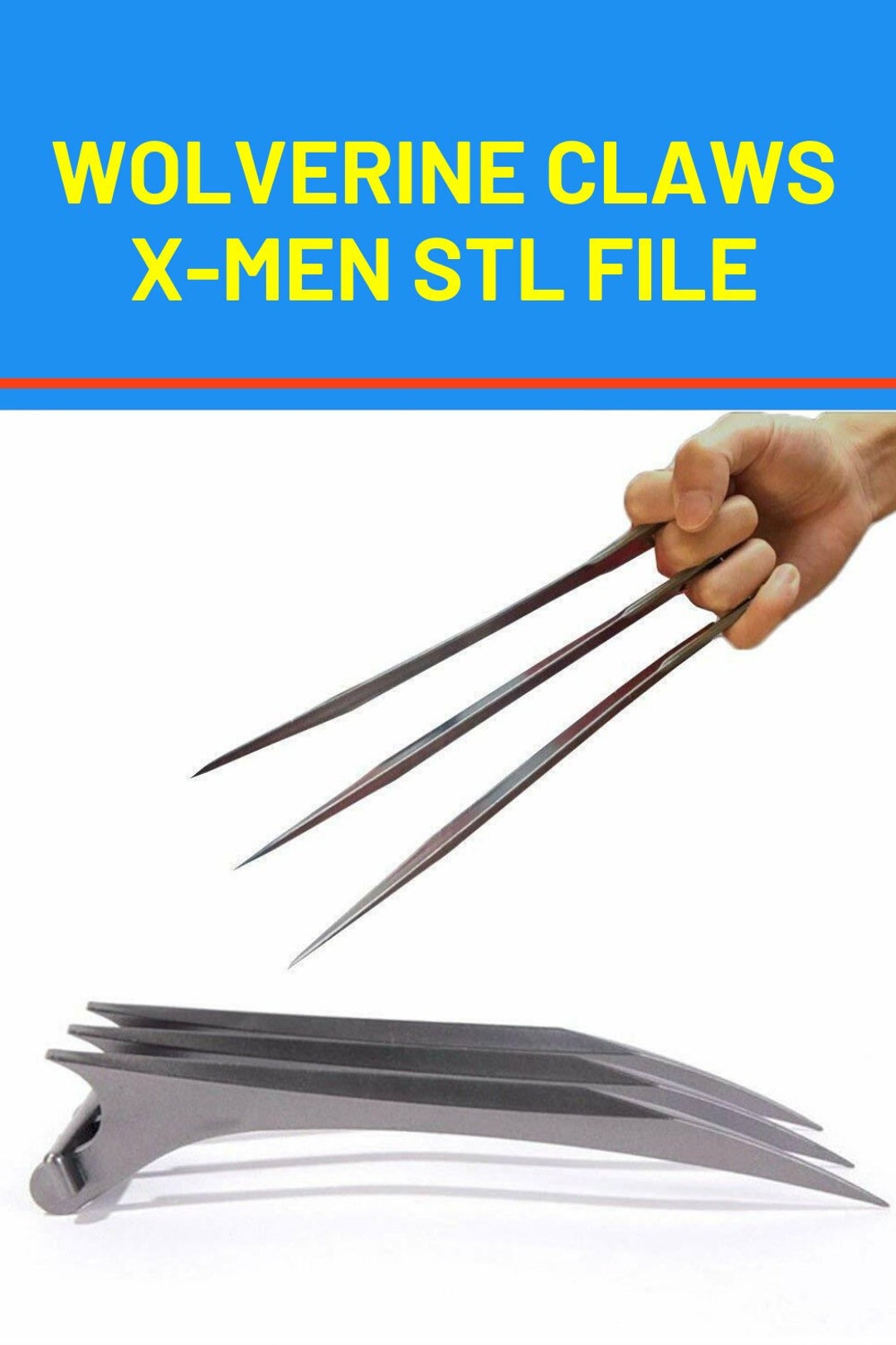 Wolverine Claws 3D Model STL FILE X-MEN - Etsy
