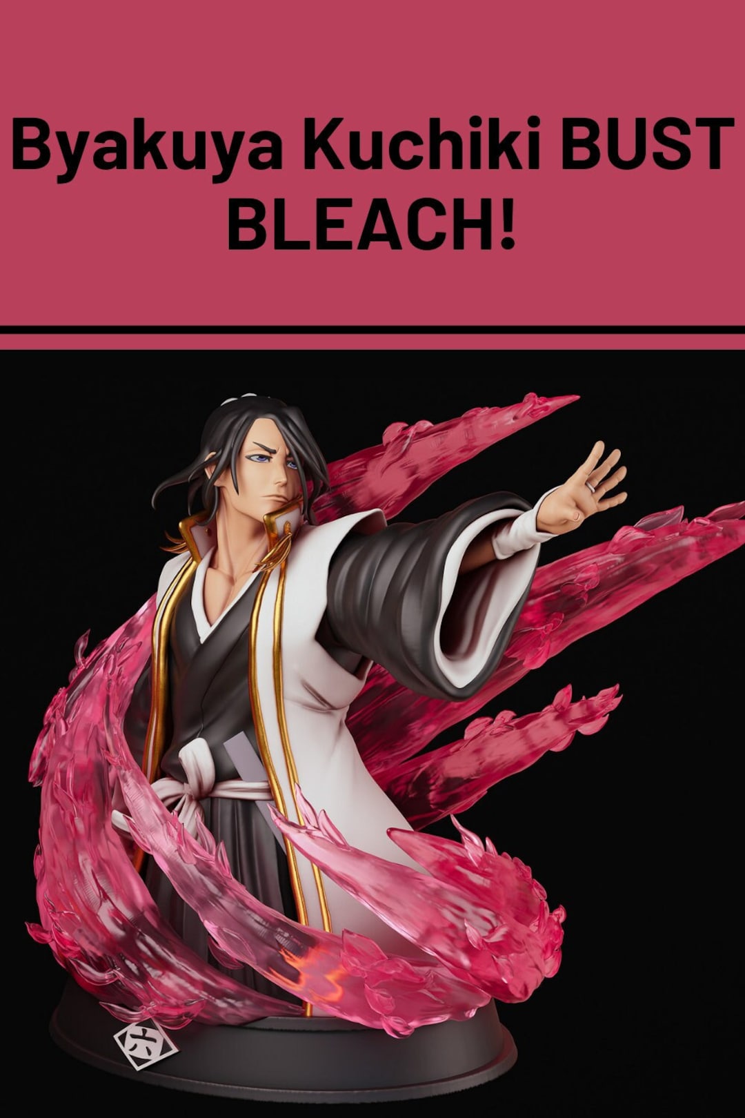 Byakuya Kuchiki Bust 3D Model STL File Figure BLEACH - Etsy
