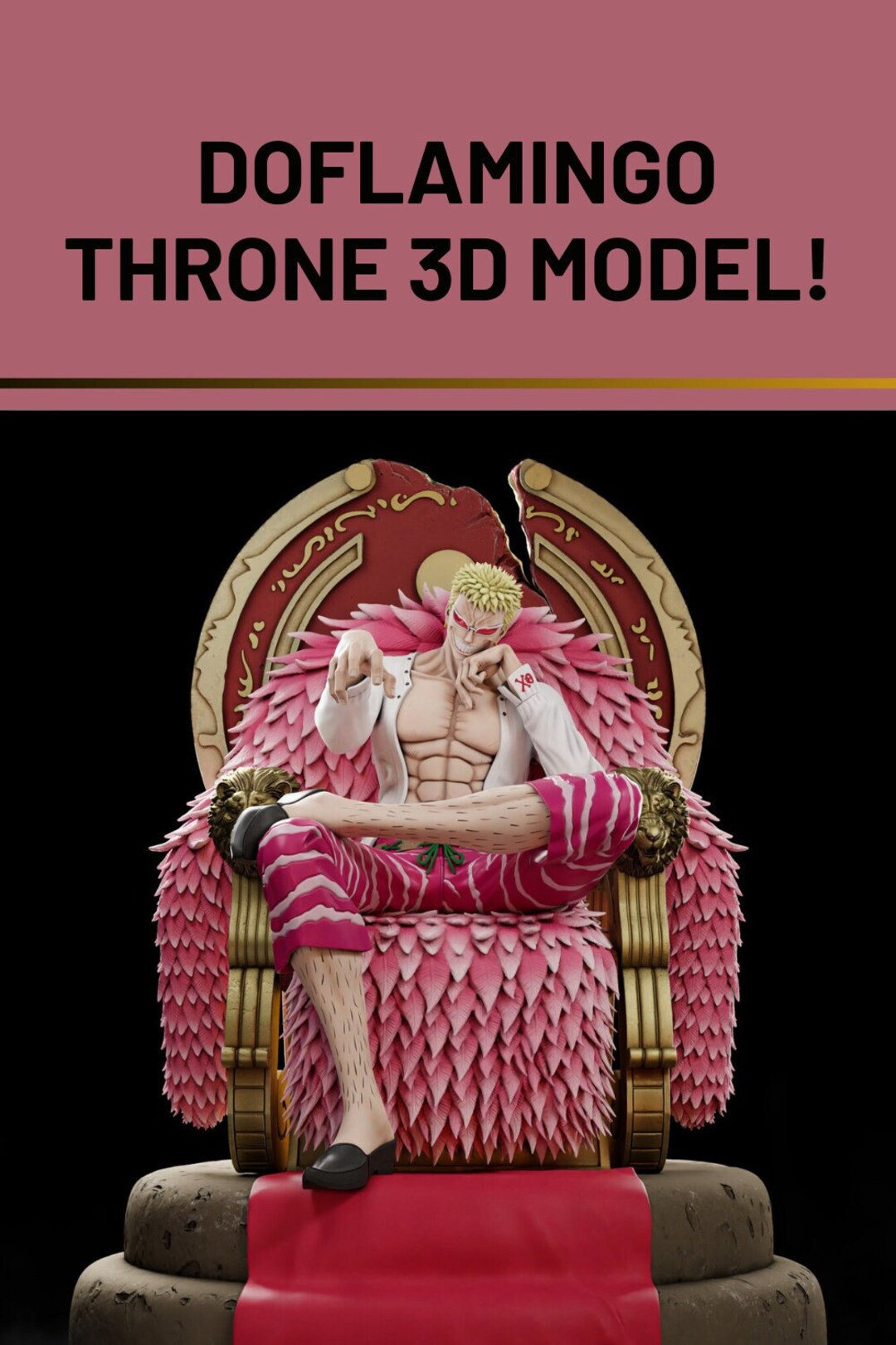 Doflamingo Throne 3D Model STL File ONE PIECE - Etsy