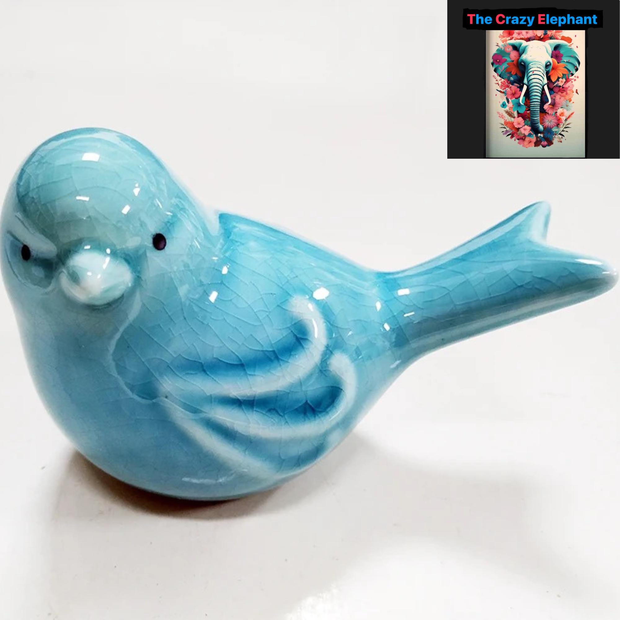 Garden Bird Figurine Ornament - Small Sparrow & Magpie Animal Decor for ...