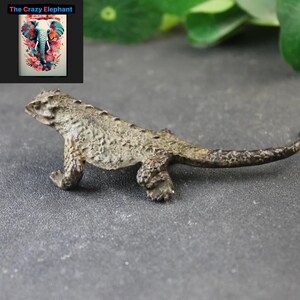 Antique Bronze Lizard Statue - Pure Copper Statue, Home Decor ...