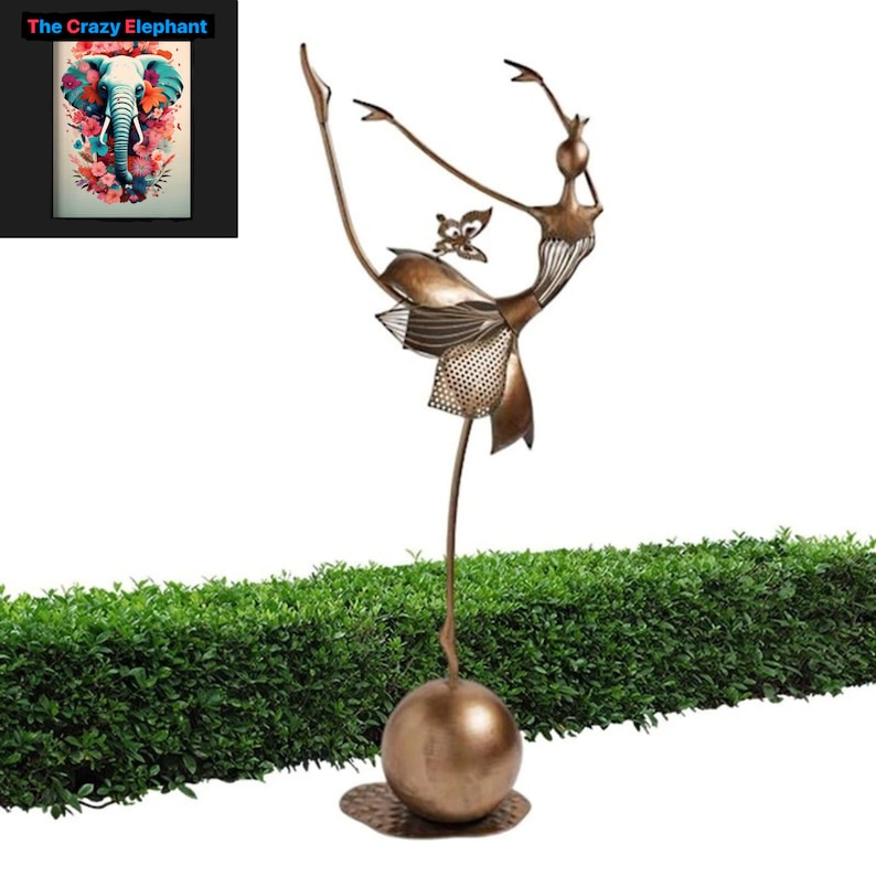 Dancing Sculpture Abstract Resin Statue - Modern Graceful Dance ...