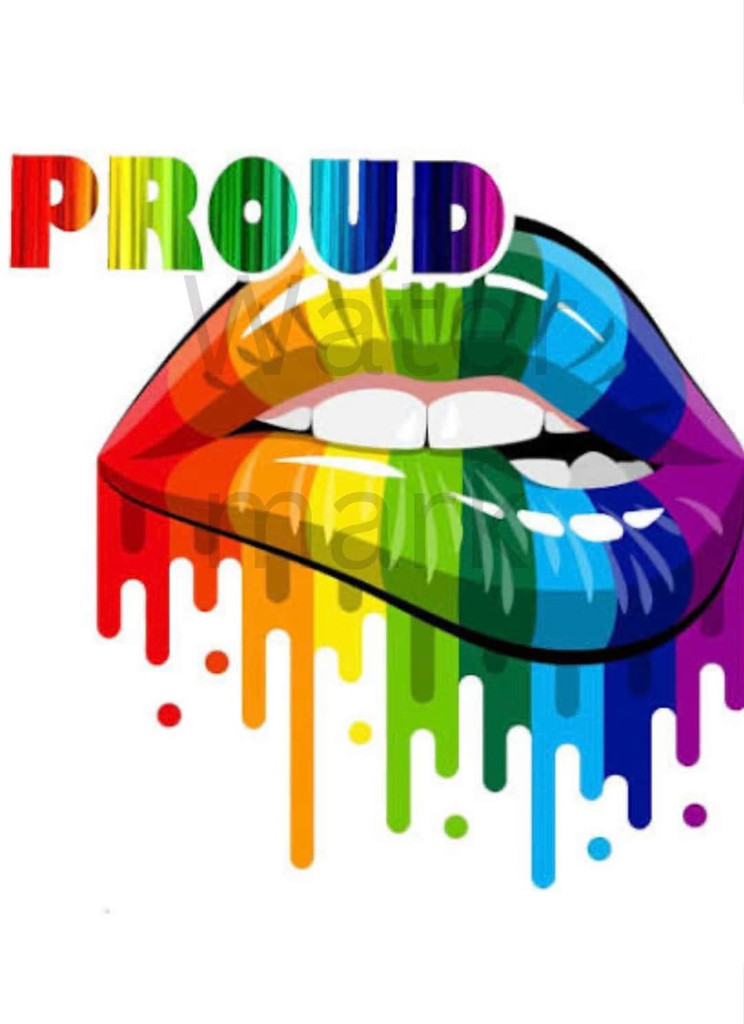 Proud Png, Pride Png, Lips Png, Rainbow Png, Gift Ideas, for Her, Shirt ...