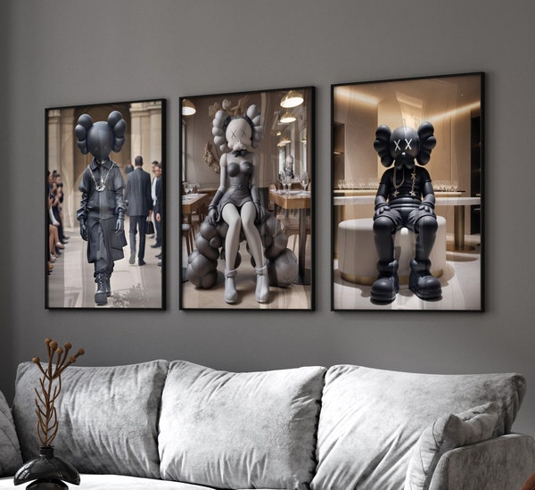 5,6,7 FEET Tall Life Size Kaws Inspired Figure for Interior and ...