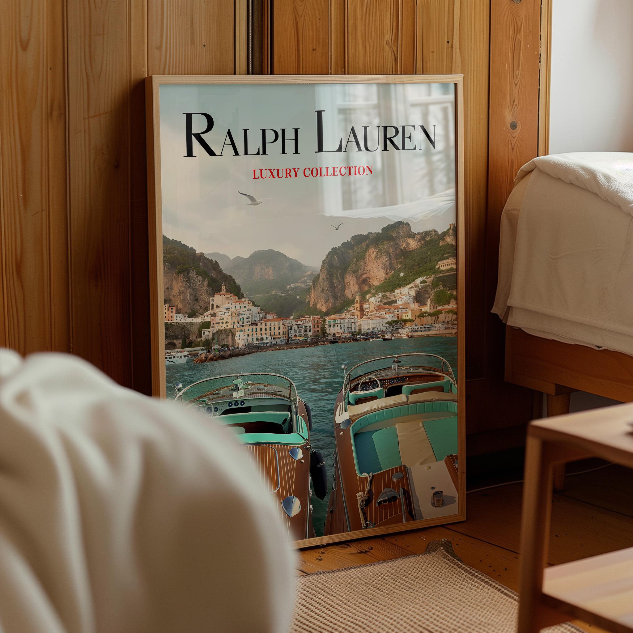 Ralph Lauren Poster, Fashion Magazine Wall Art, Vintage Yacht Print ...