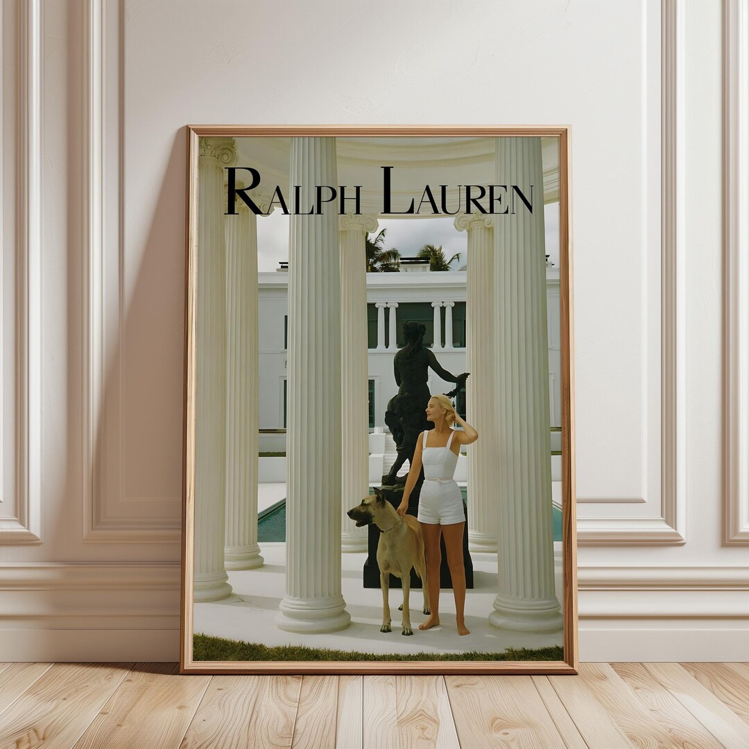 Ralph Lauren Poster, Fashion Magazine Poster Trendy Wall Art Fashion ...