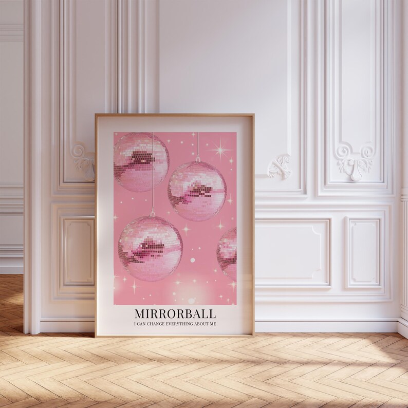 Mirrorball Folklore Poster, Printable Wall Art, Digital Download Print ...