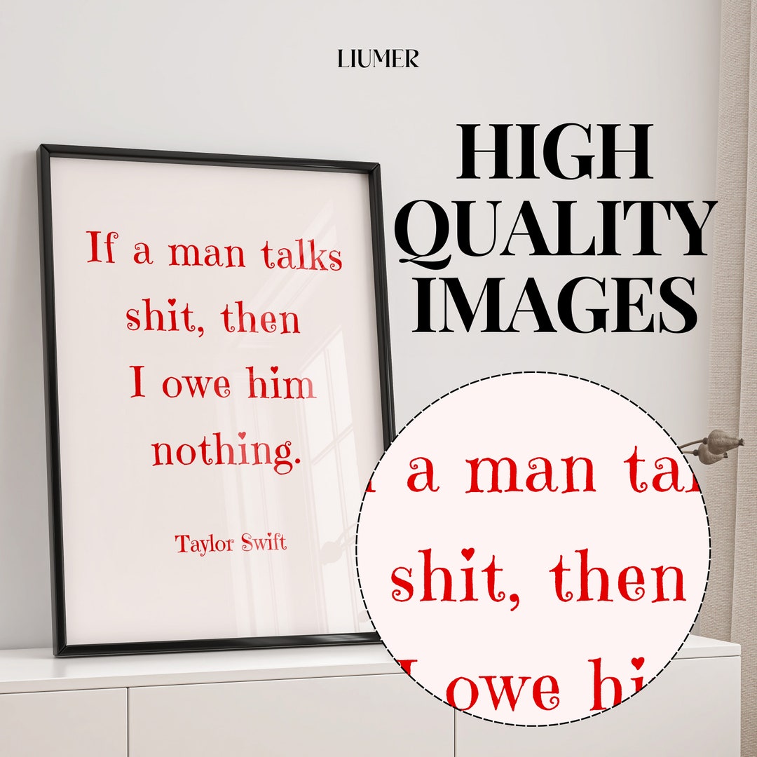 Taylor Swift Affirmation Quote, Taylor Swift Song, Taylor Swift Poster ...