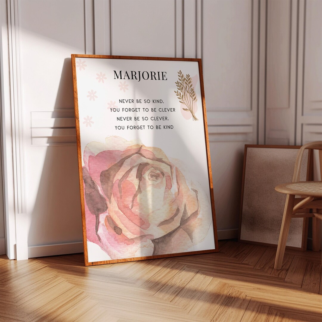 Marjorie Poster Subtle Swiftie, Aesthetic Home Decor, Subtle Swiftie ...