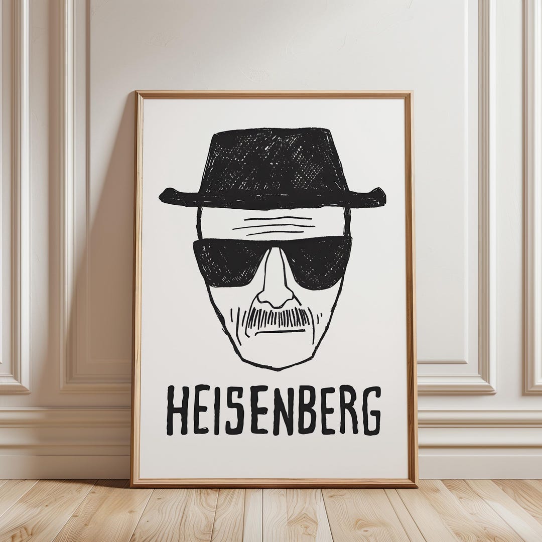 Breaking Bad Poster, Walter White Print, Breaking Bad Print, Heisenberg ...