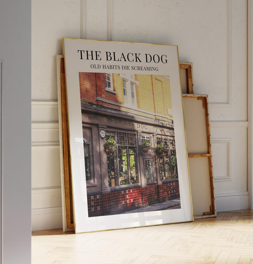 Der schwarze Hund TTPD Print druckbare Wandkunst, subtile Swiftie Print ...
