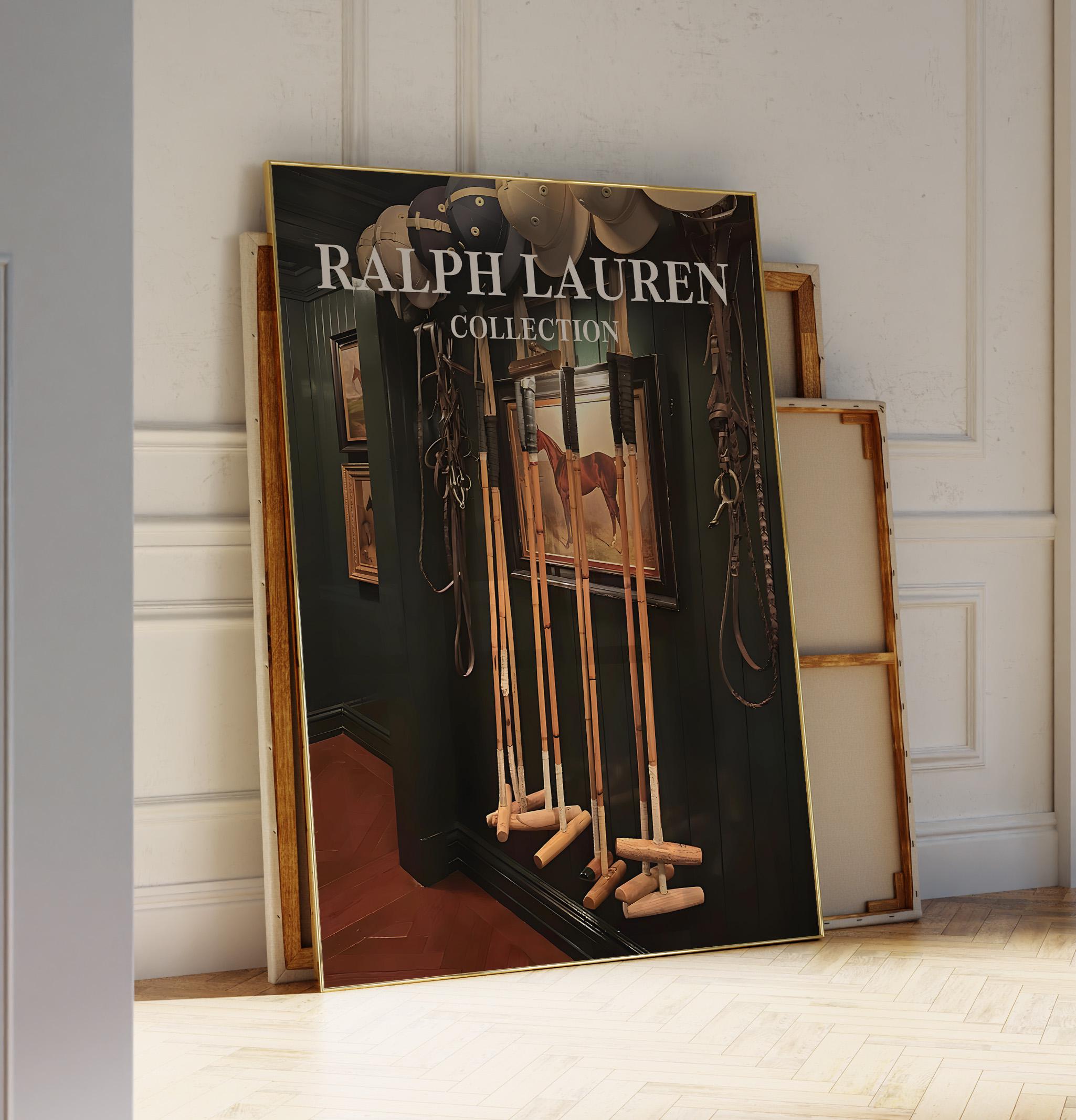 Ralph Lauren Poster, Fashion Magazine Wall Art, Vintage Polo Game Prin ...