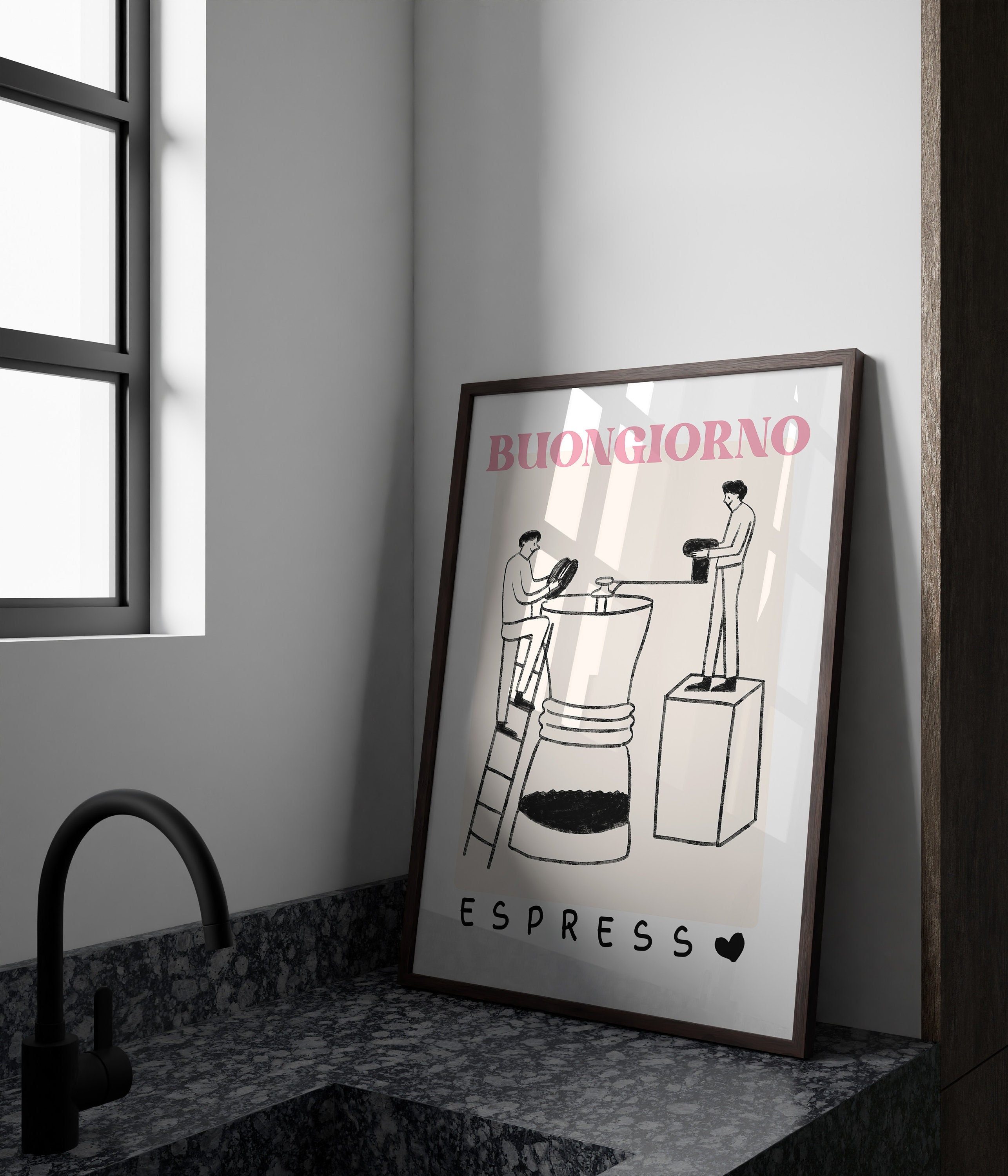 Process Coffee Poster, Kitchen Coffee Poster, Coffee Art, Bar Print ...