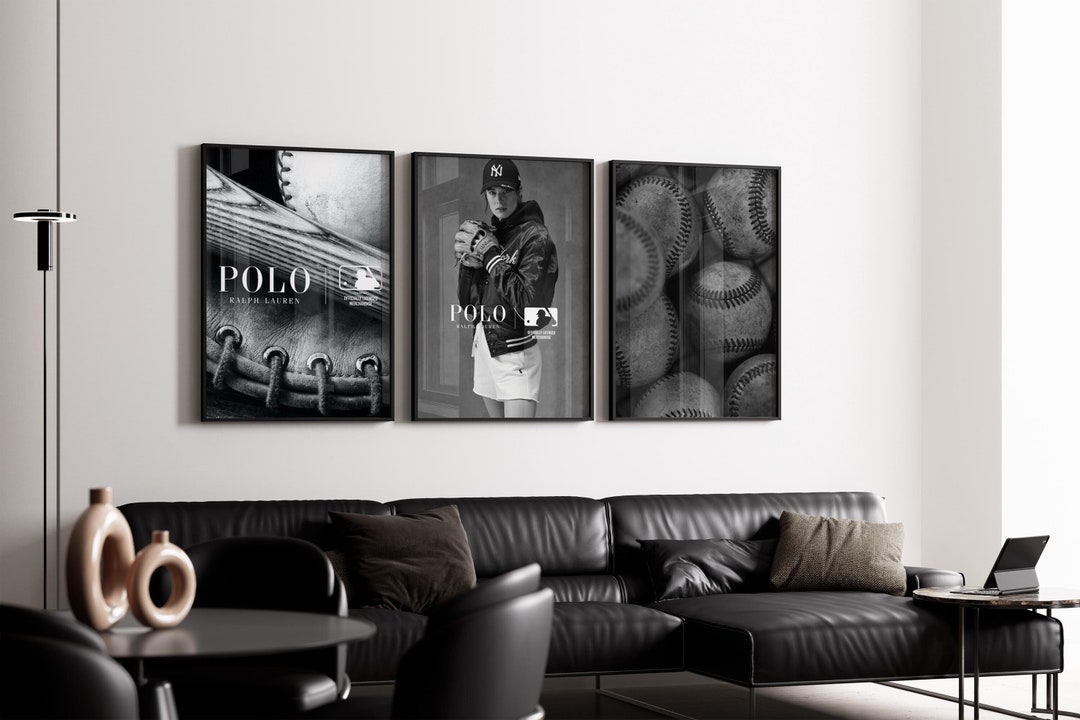 Ralph Lauren Polo Poster Set of 3 Magazine Wall Art, Vintage Fashion ...