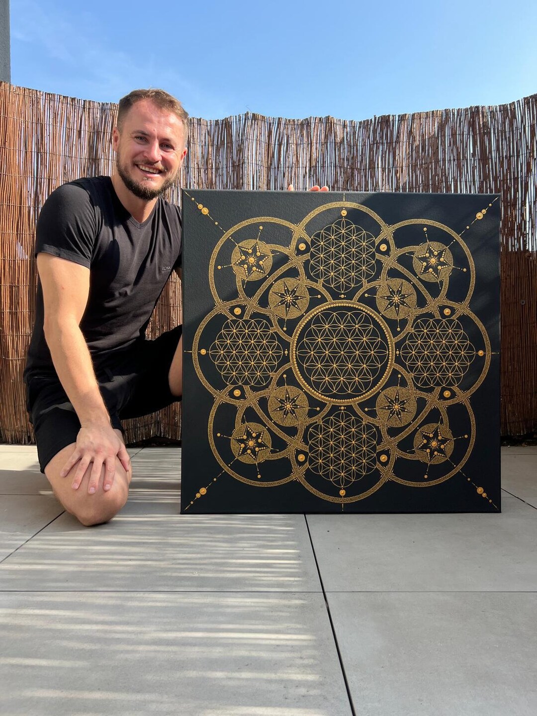 Mandala Energy Art Soul Vibration Healing Handmade Flower of Life ...