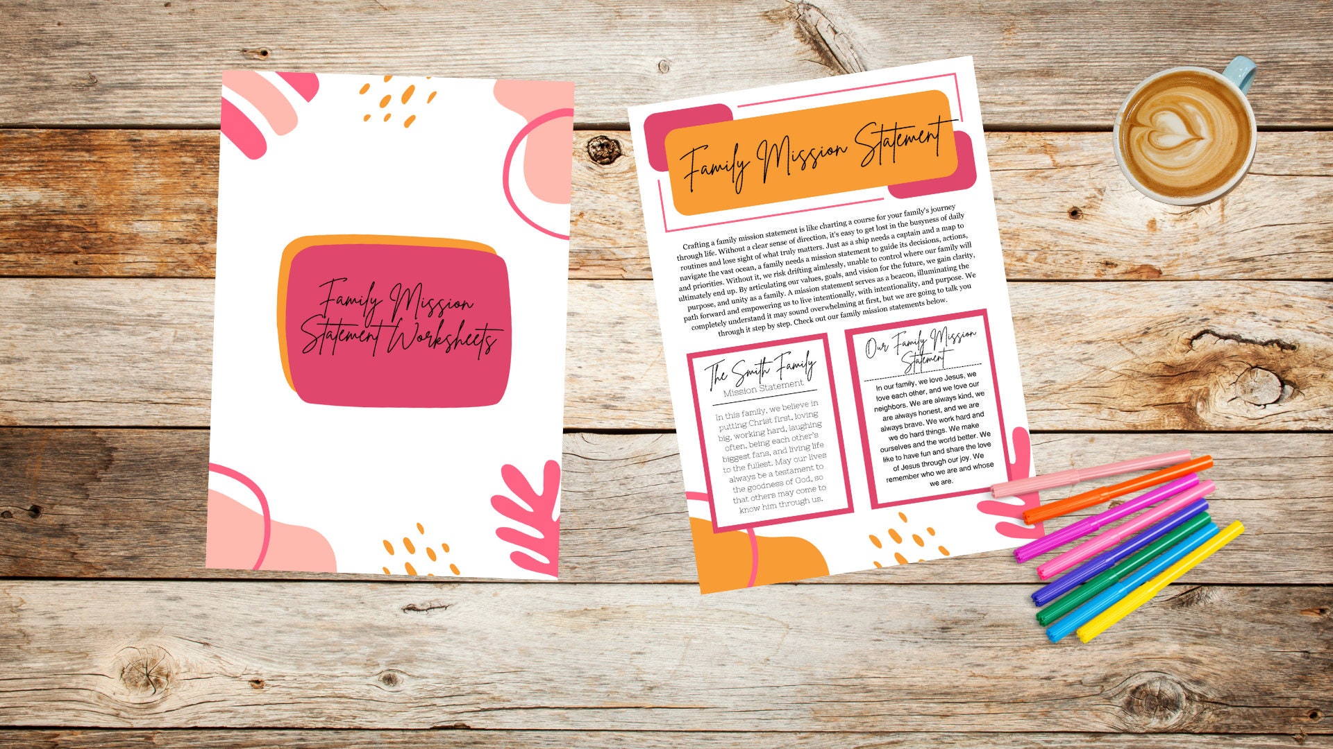 Family Mission Statement Worksheet - Etsy