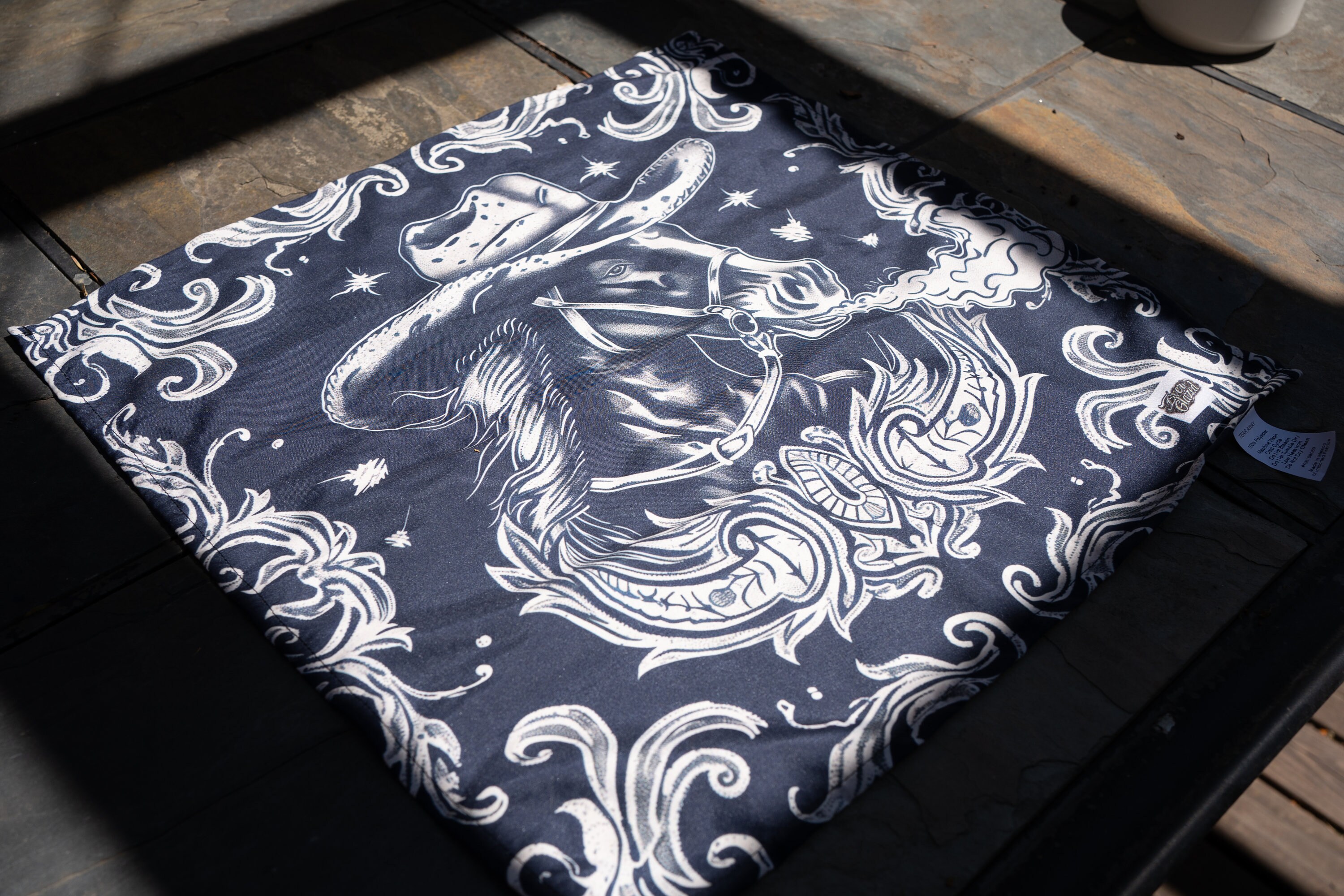 Western Cowboy, Midnight Mustangs Bandana, Cowgirl, Pet Bandana, Wild ...