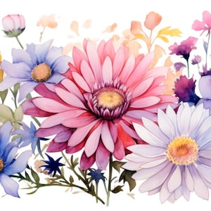 19 Flower Border MIX Clipart, Floral Border Bundle, Digital Clipart ...