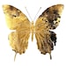 16 Gold Butterfly Clipart, Wall Print, Printable Watercolor Clipart ...
