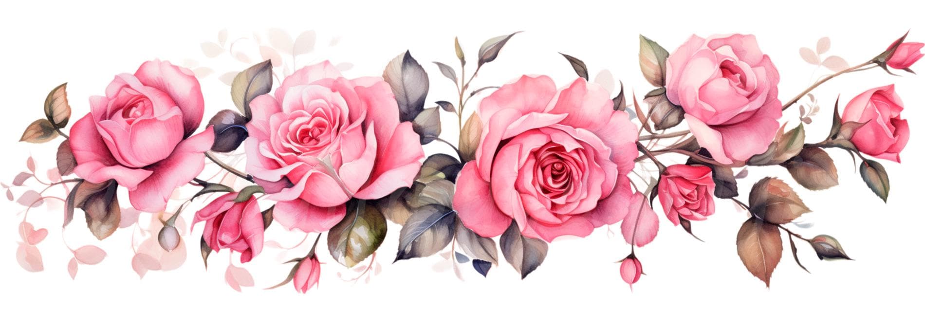 19 Flower Border MIX Clipart, Floral Border Bundle, Digital Clipart ...