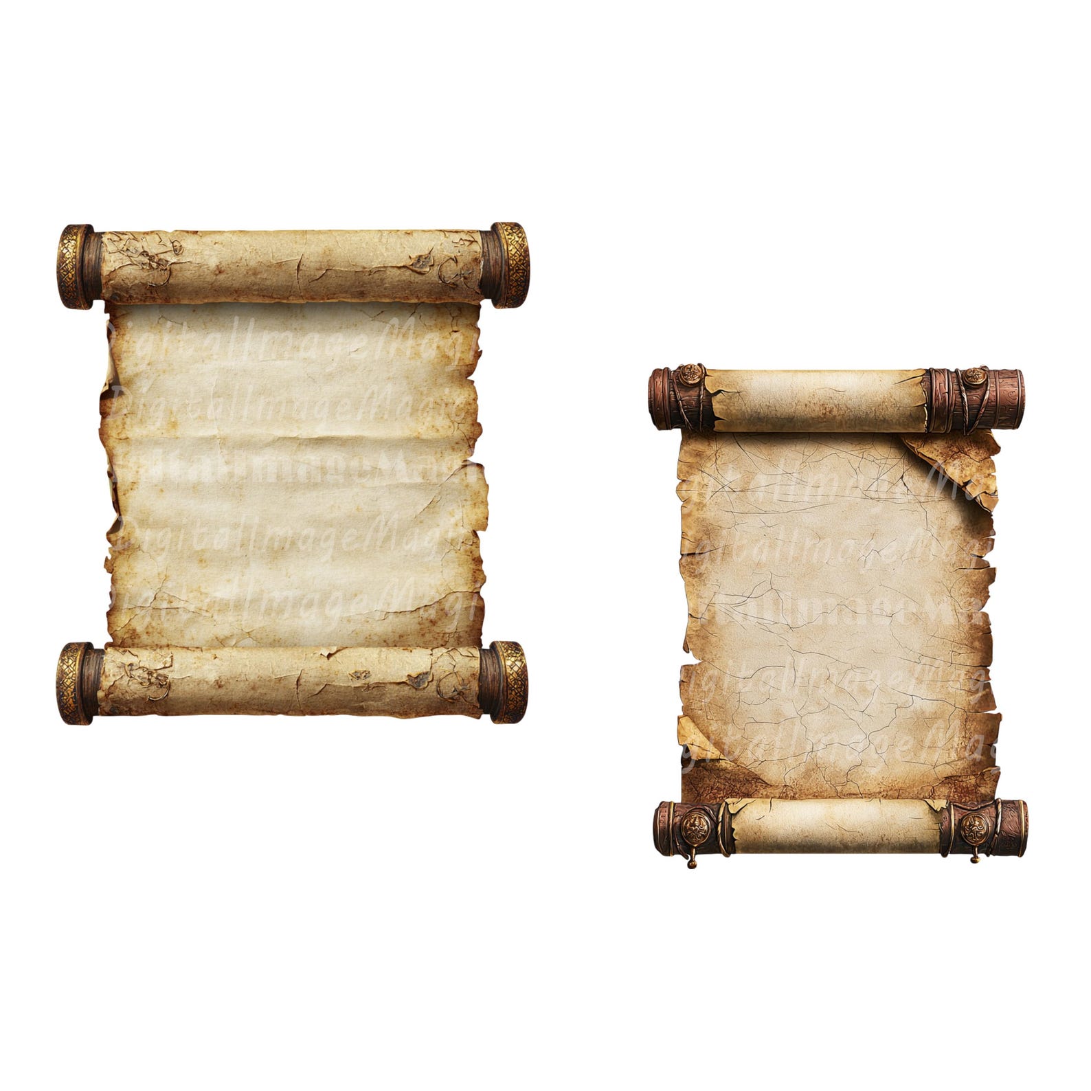 24 Medieval Scroll Clipart, Vintage Scroll, High Quality Pngs ...
