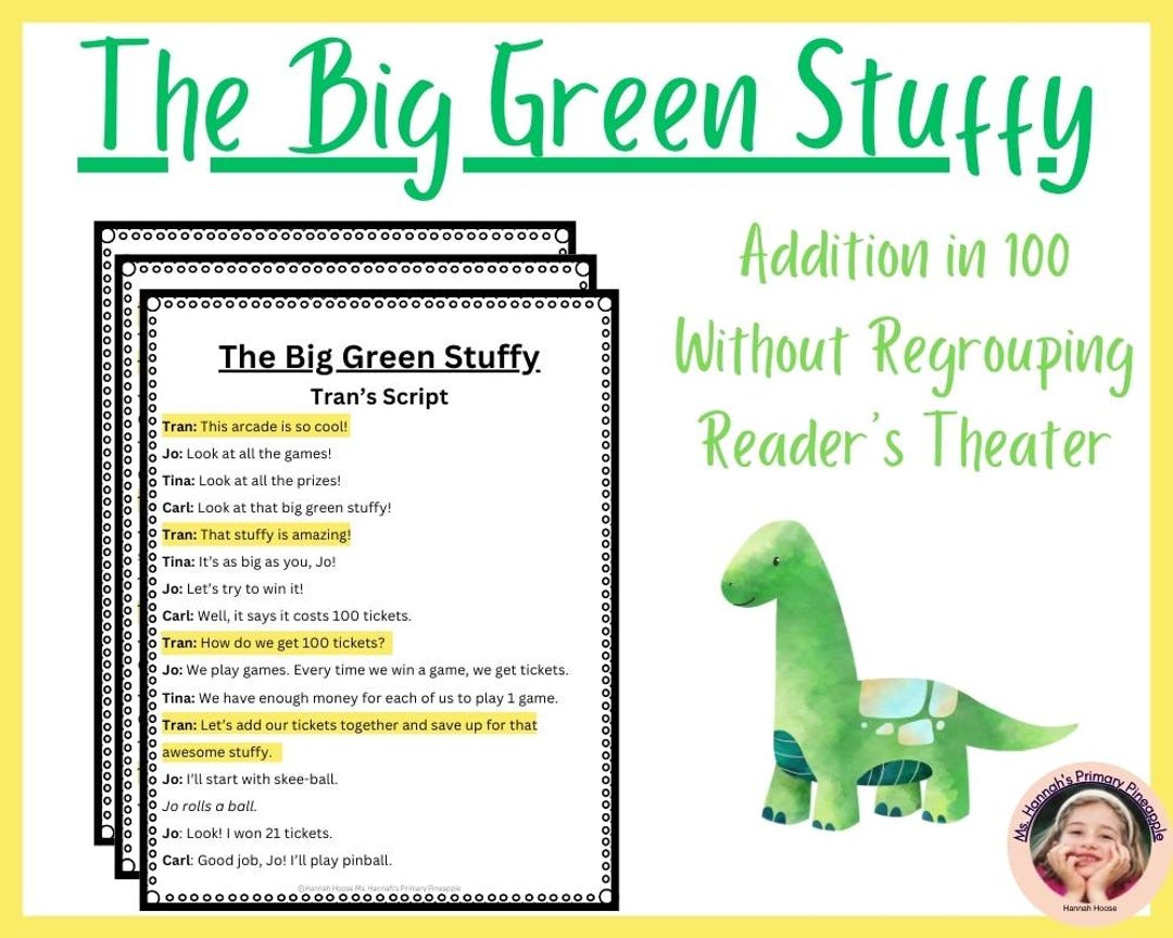 1st Grade Math Worksheets and Readers Theatre Script 2 Digit Addition ...