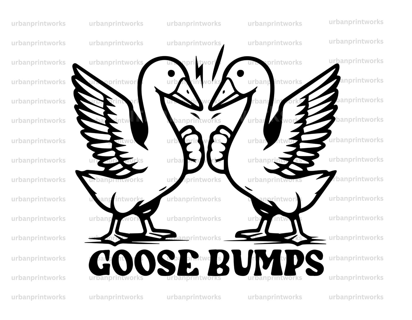 Goosebumps, Goosebumps SVG, Goosebumps PNG, Goosebumps JPG, Retro Goose ...