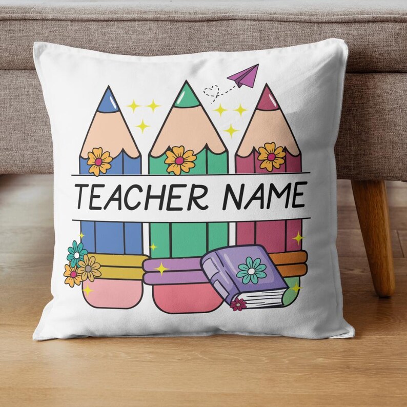 Pencil Name Frame SVG, Teacher Appreciation Gift, Teacher SVG Pencil ...