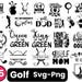 Golf Svg Bundle, Golf Monogram Svg, Split Monogram Svg, Golf Name Frame ...