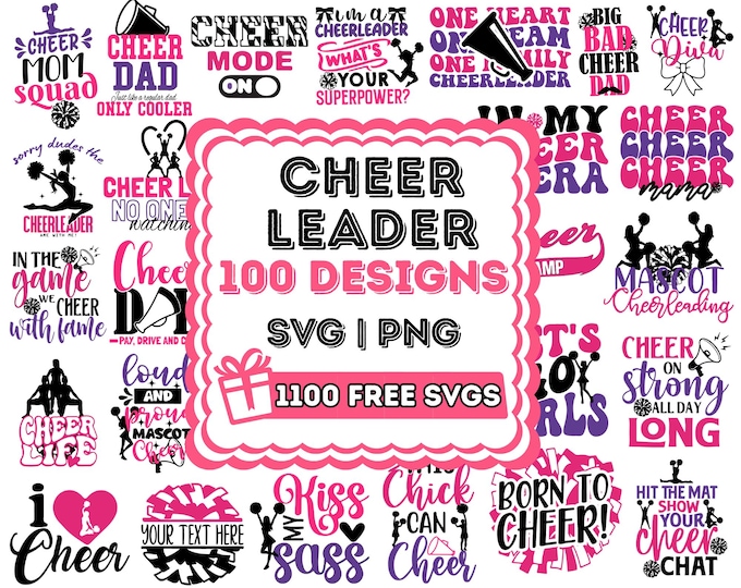Cheer SVG Bundle, Cheerleading SVG, Cheer Svg, Cheer Squad Svg, Cheer ...