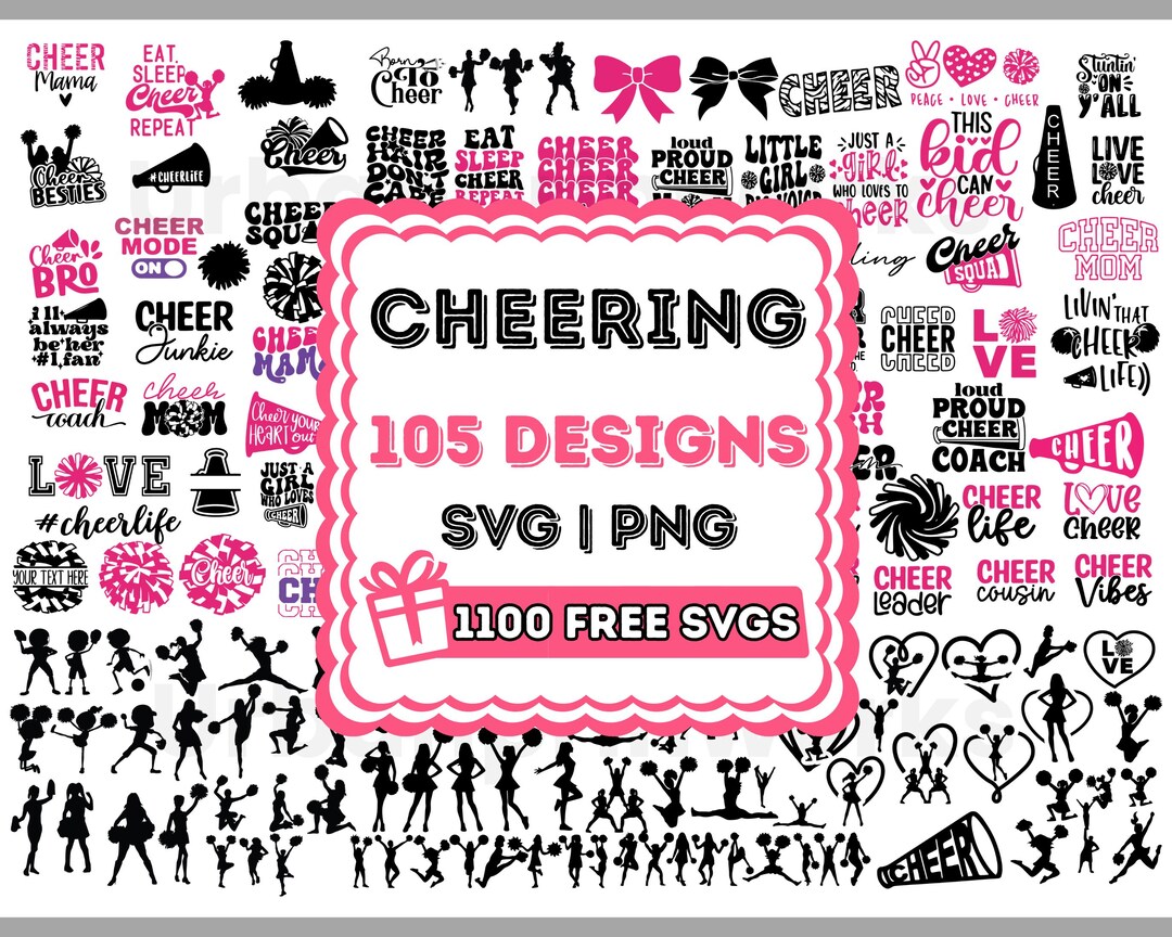 Cheer Svg Bundle, Cheerleading Svg, Cheer Squad Svg, Cheer Svg ...